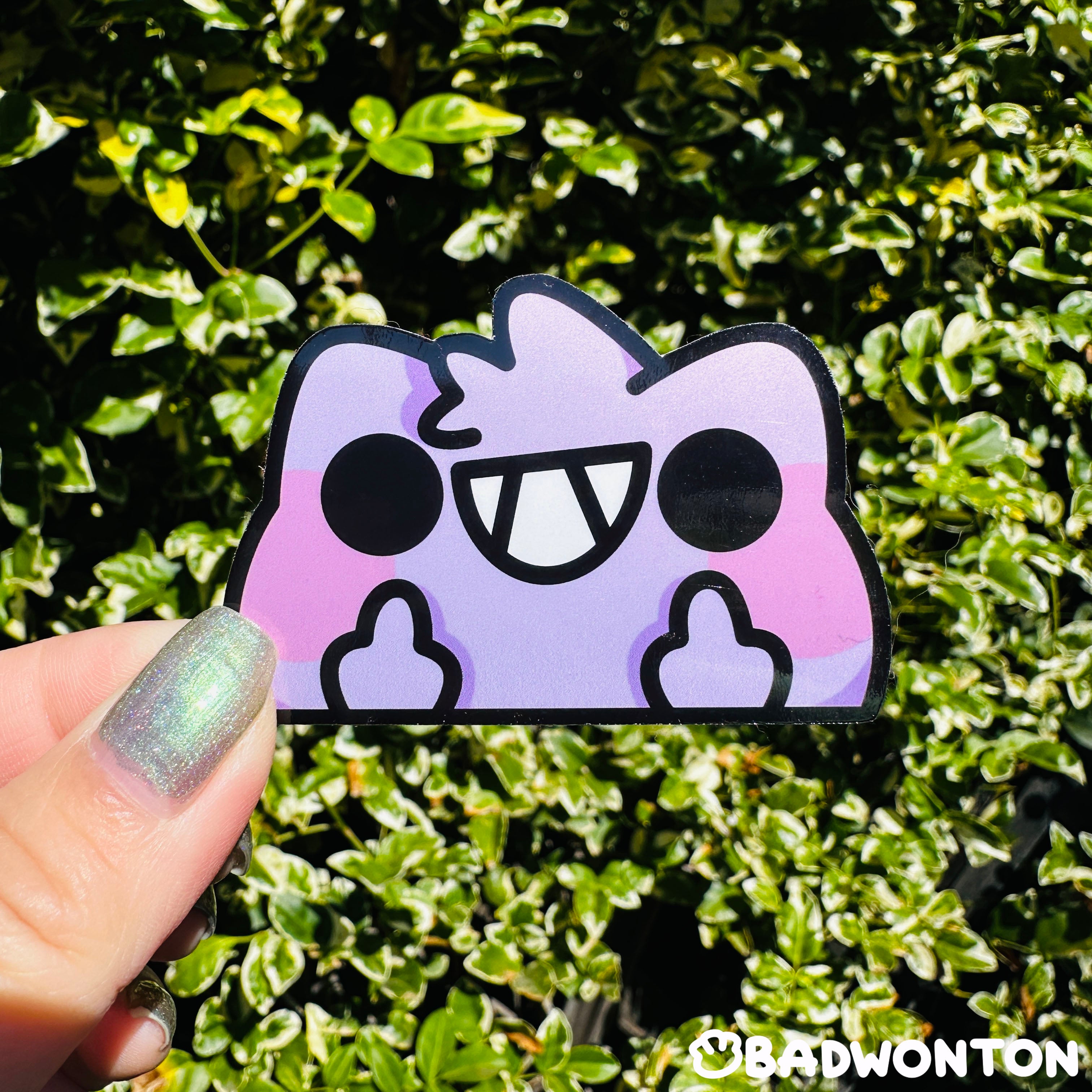 Gengar Mini Peeker Sticker – badwonton