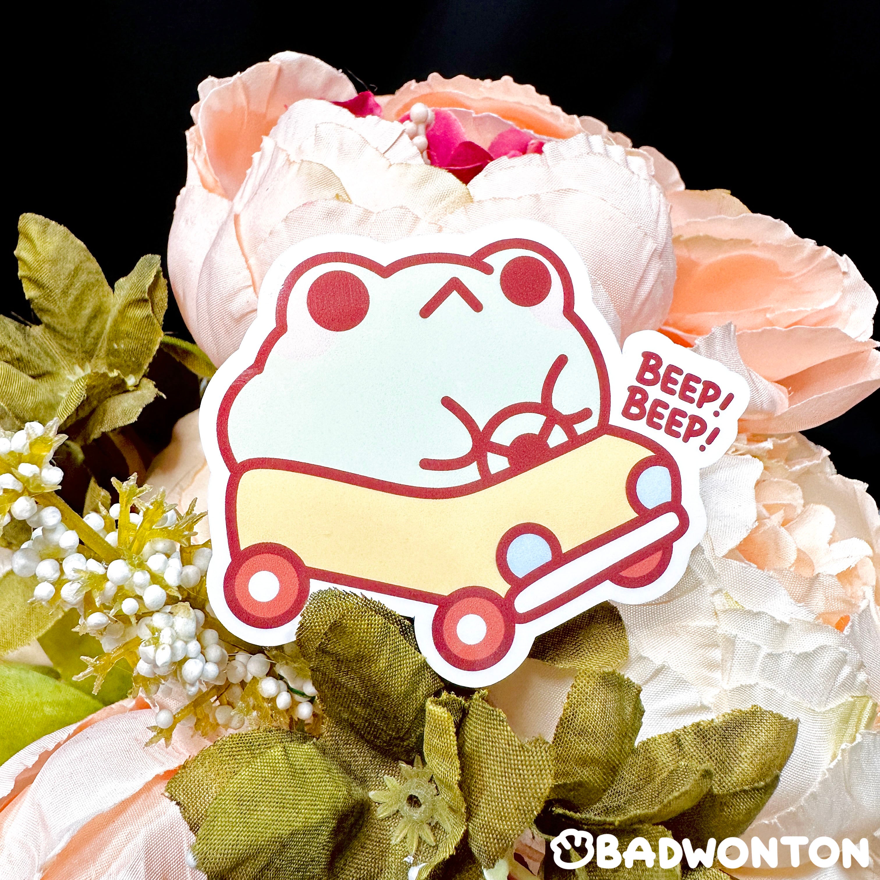 Froggo BEEP BEEP! Sticker – badwonton