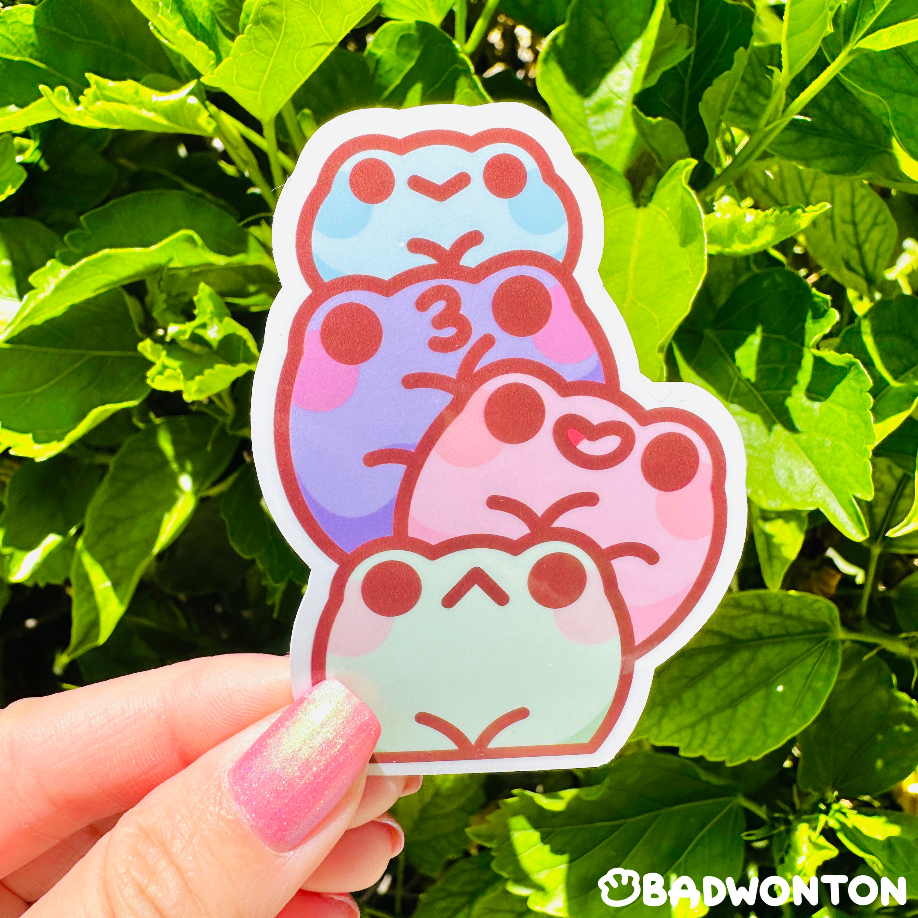 Frog Stack Sticker – badwonton