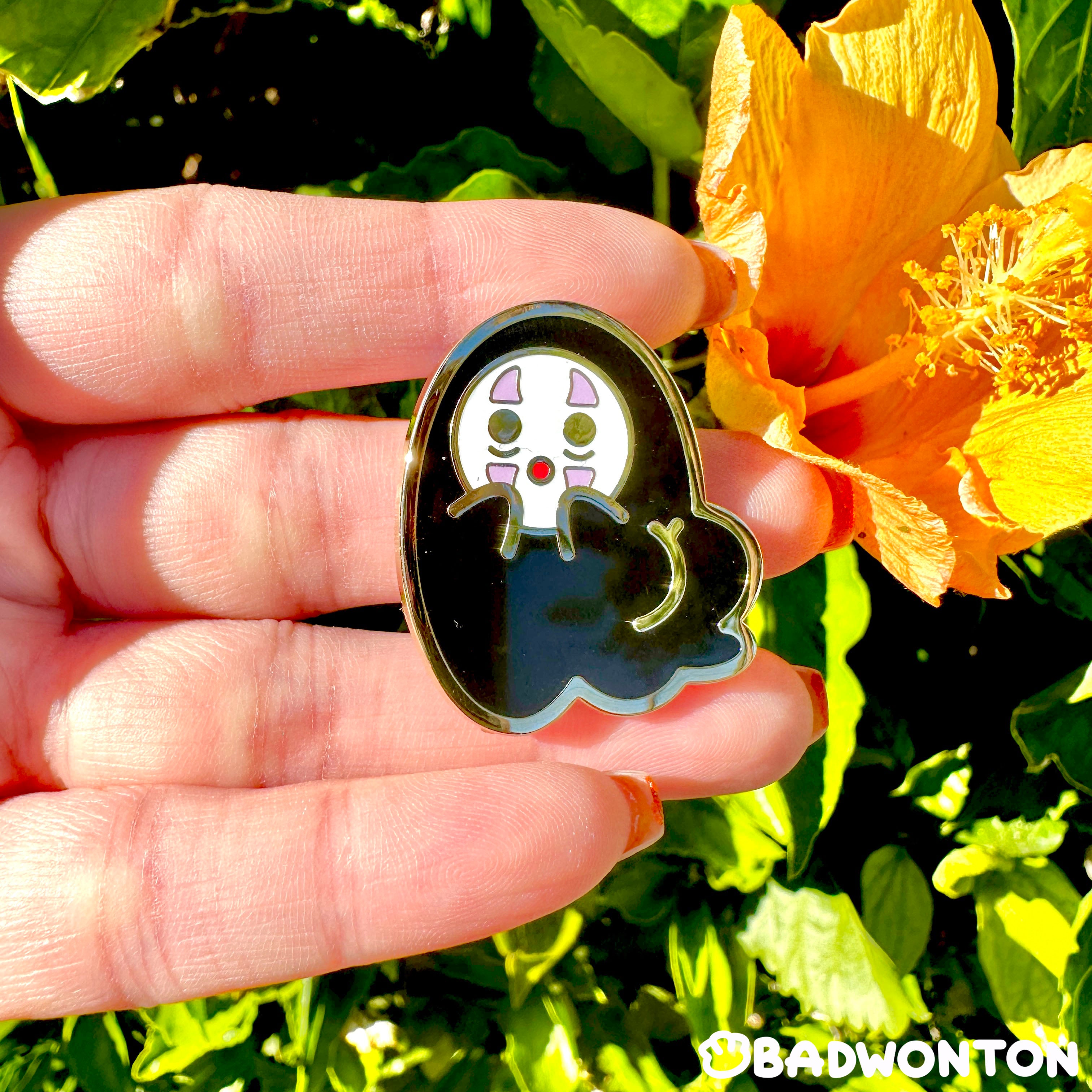 No Face With Cake Enamel Pin – badwonton