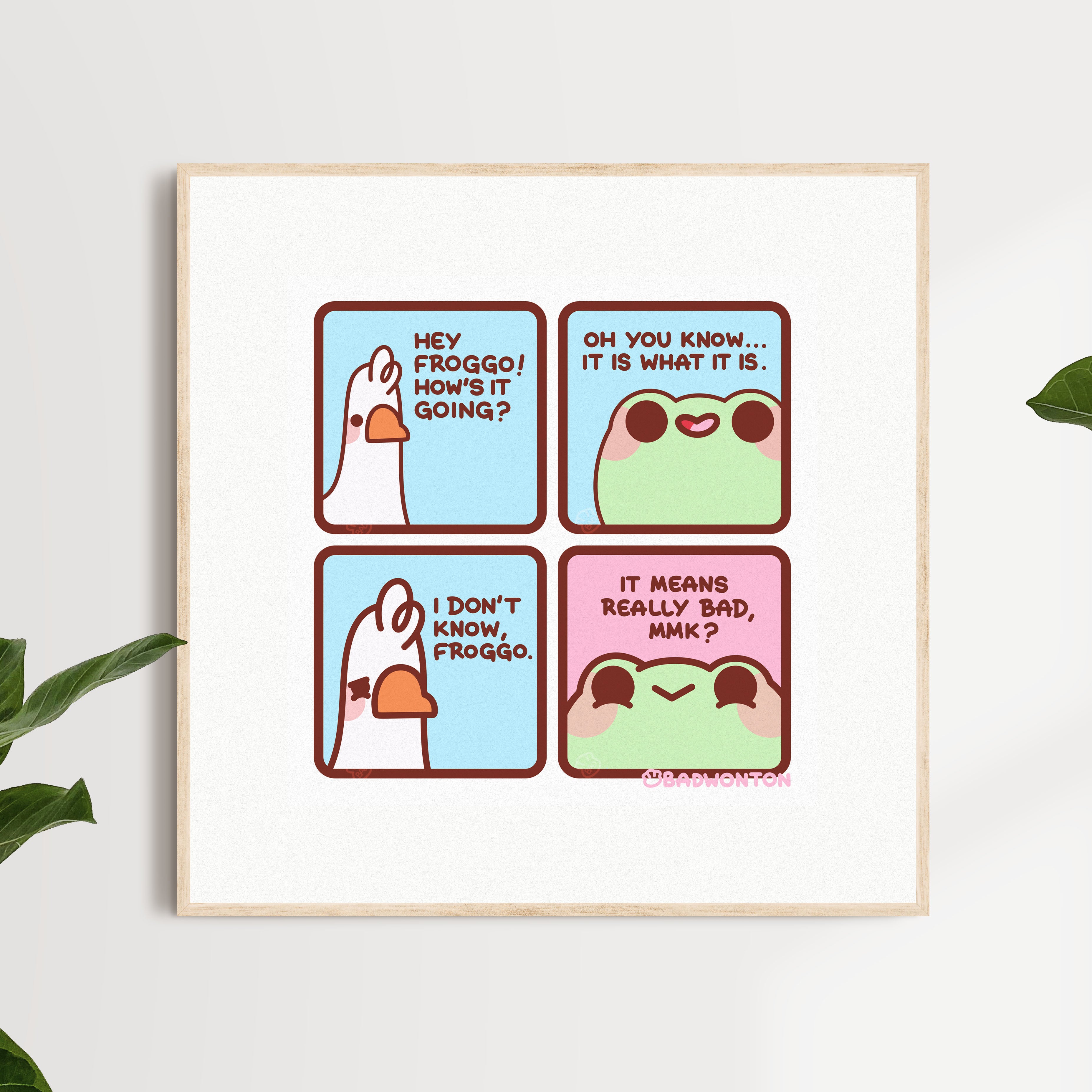 It Is What It Is Comic Art Print – badwonton