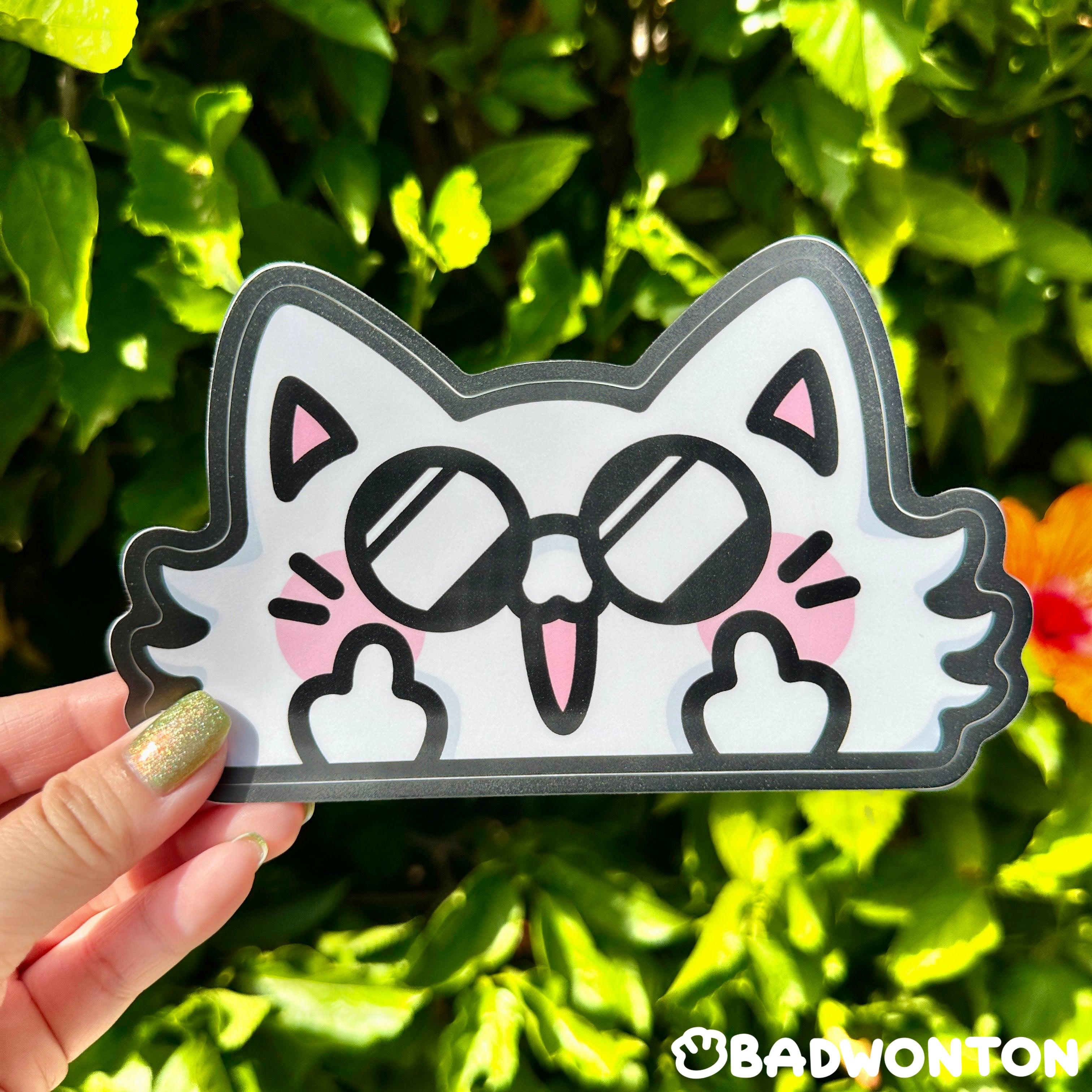 Gojo Cat Car Window Peeker Sticker – badwonton