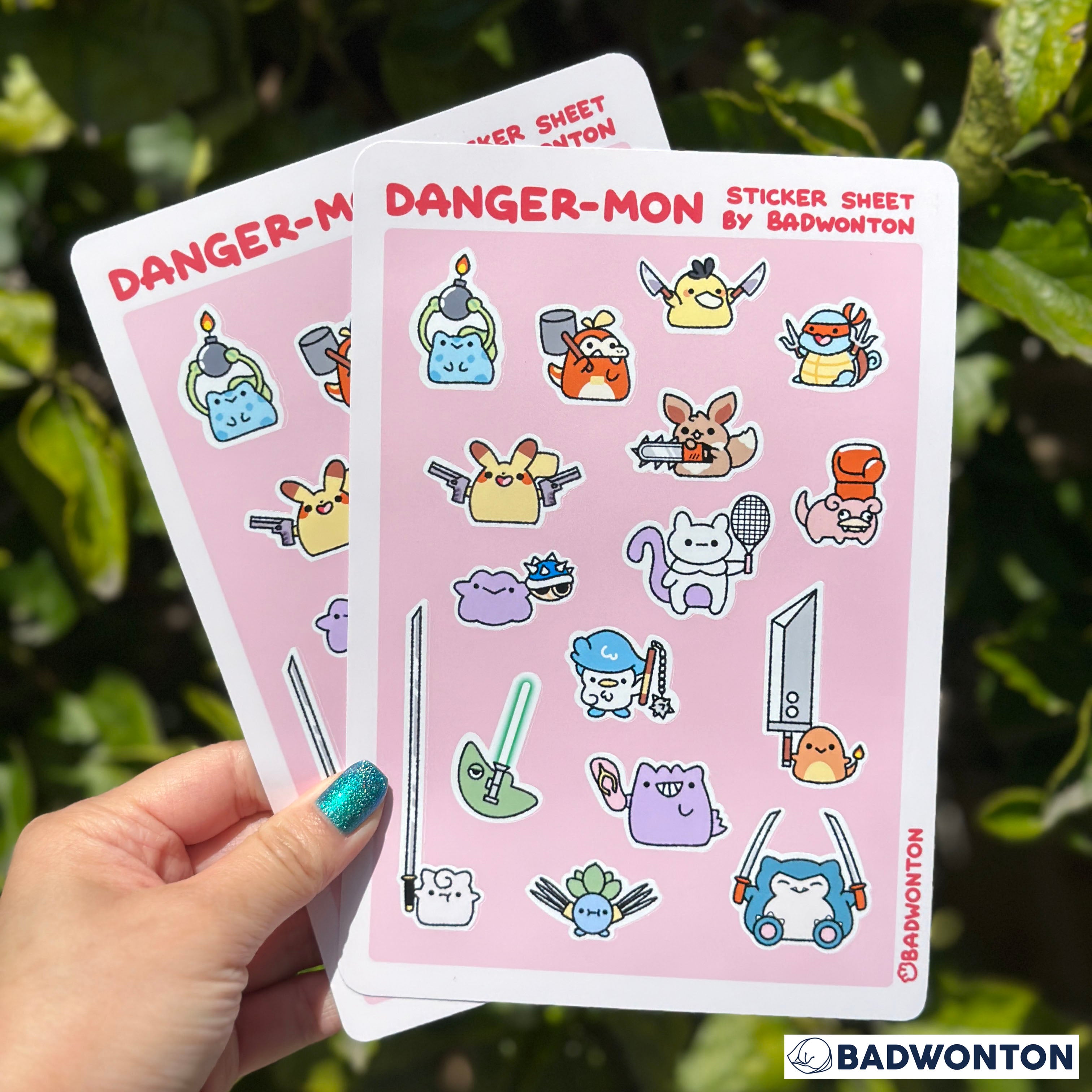Danger-Mon Sticker Sheet – badwonton