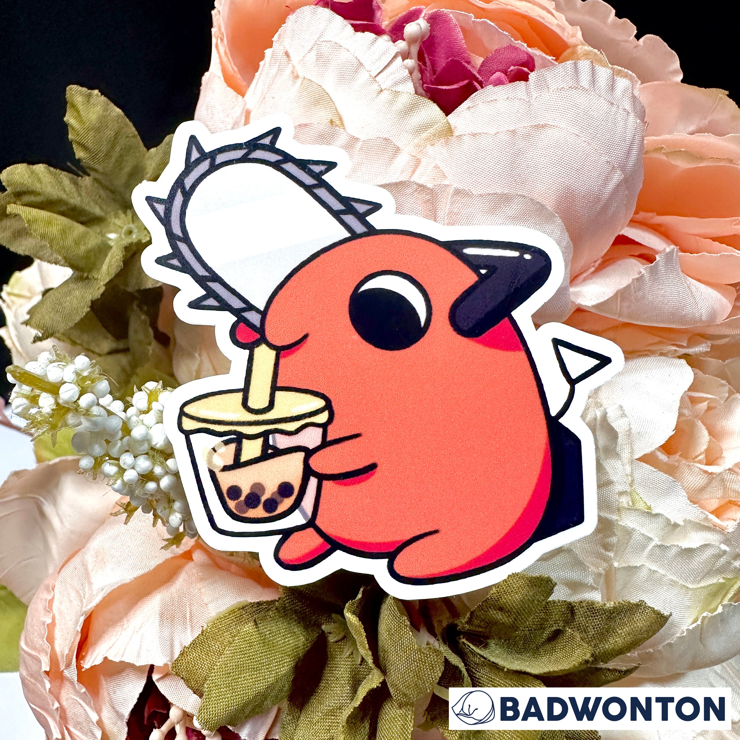 Pochita Boba Chainsaw Man Sticker – badwonton
