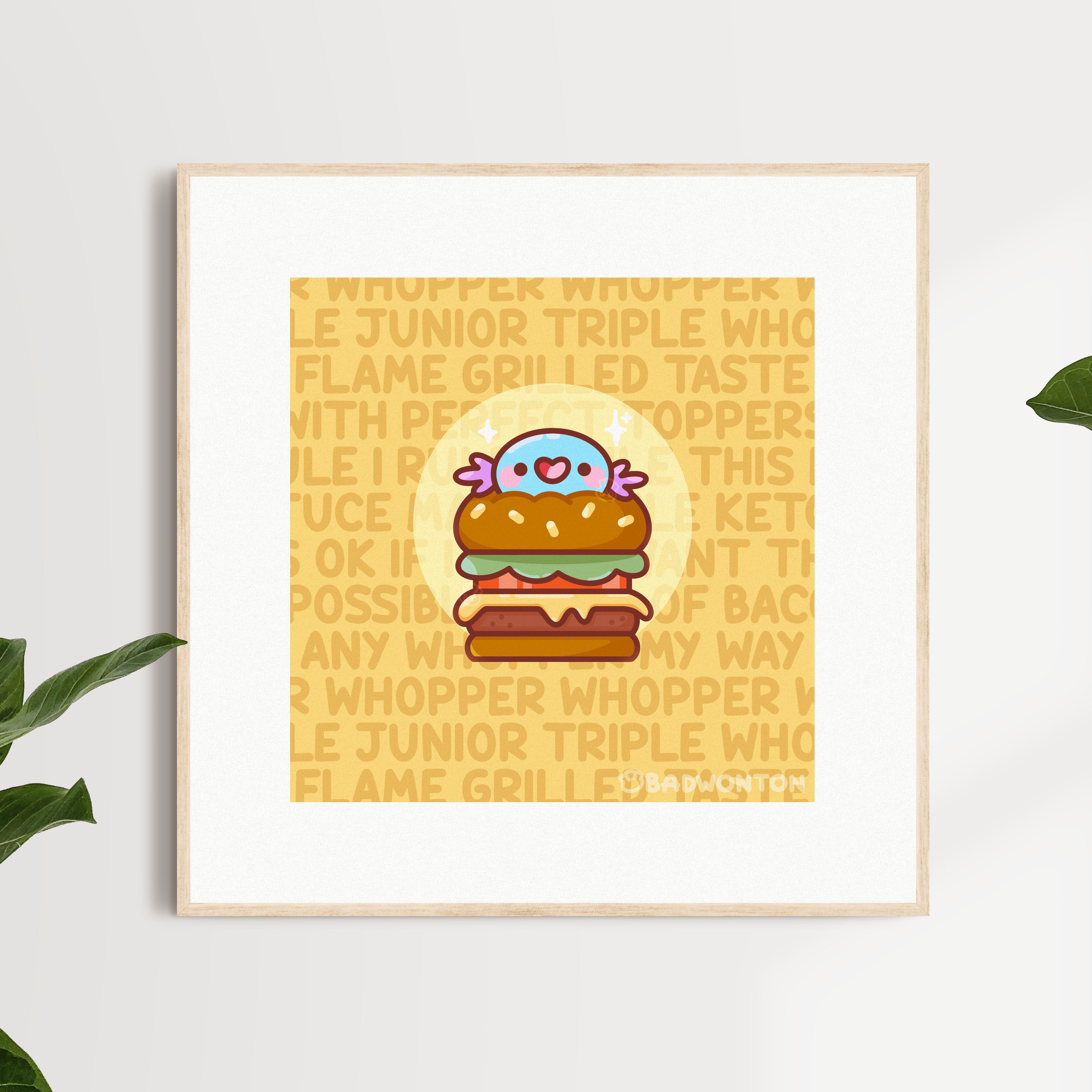 Wooper Whopper Art Print – badwonton